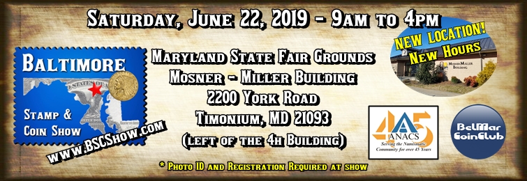 New Jersey coin shows 2019, 2020 - NJ coin shows