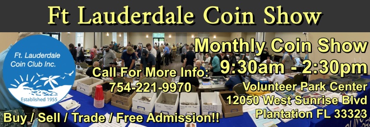 Florida coin shows 2025, 2026 - FL coin shows