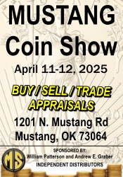 Oklahoma coin shows 2025, 2026 - OK coin shows