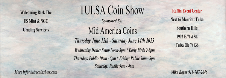 Texas coin shows 2025, 2026 - TX coin shows